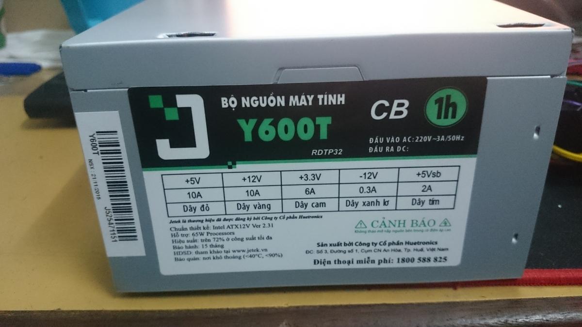 Nguồn JETEK Y500T-Y600T - Nguồn Máy Tính - PSU [Hồ Chí Minh ...