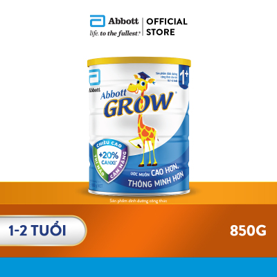 Sữa bột Abbott Grow 3 900g/Grow 1+ 850g cho trẻ 12-24 tháng cung cấp ...