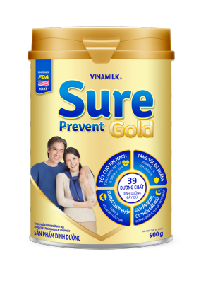 Sữa bột cho người lớn tuổi Vinamilk Sure Prevent 900g (Hộp thiếc) - bổ ...