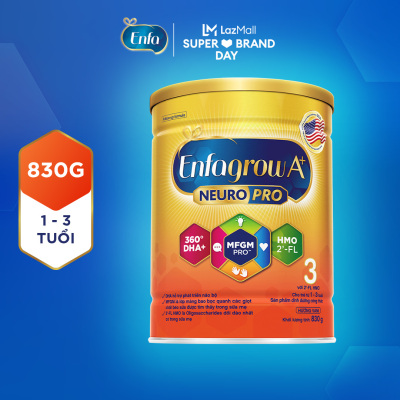 Sữa bột Enfagrow A+ NeuroPro 3 Vị thanh mát 2FL HMO với dưỡng chất DHA & MFGM cho trẻ từ 1–3 ...