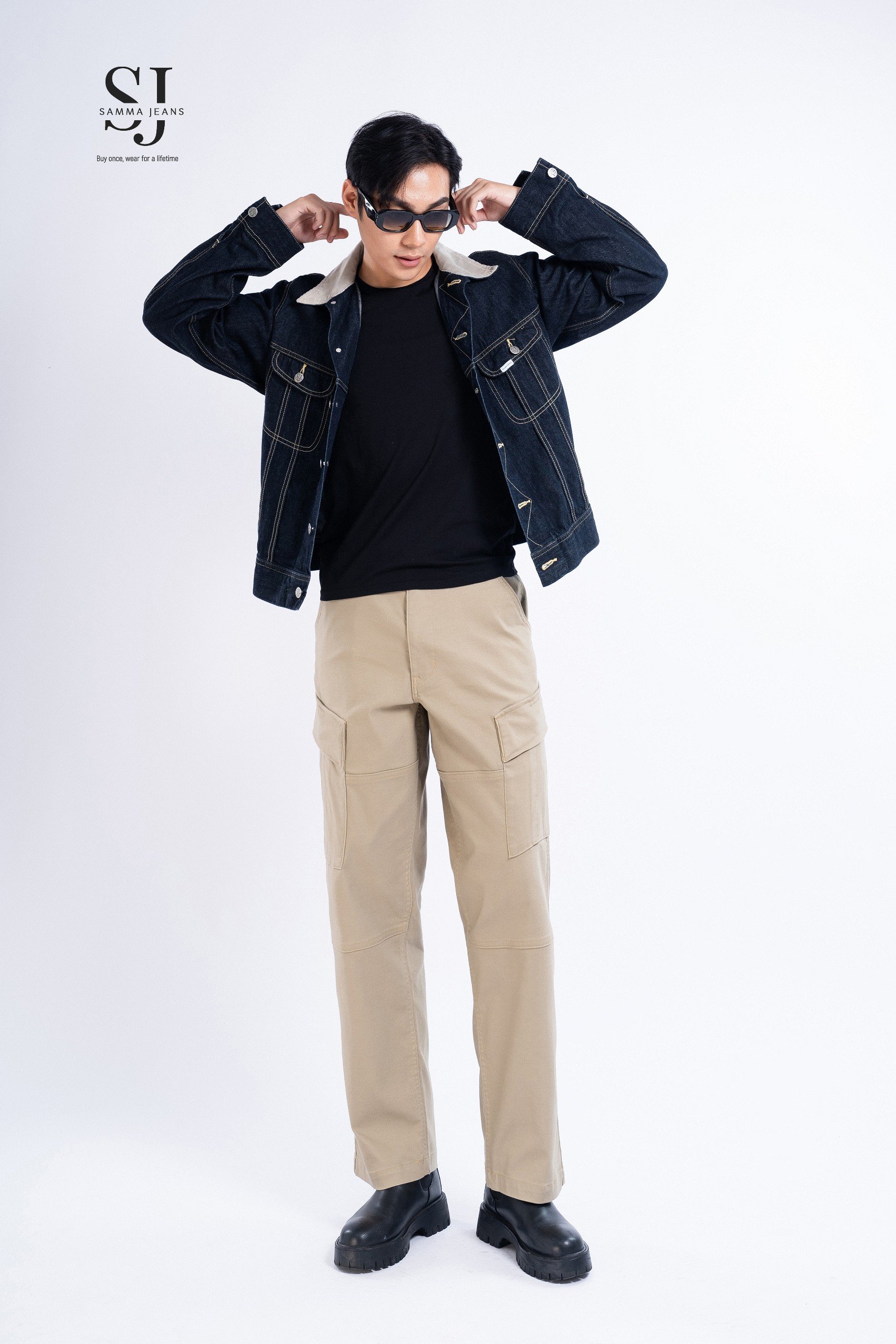 ÁO JACKET PHỐI CỔ JK1 - Áo khoác jean nam siêu đẹp, chất vài denmi cao ...