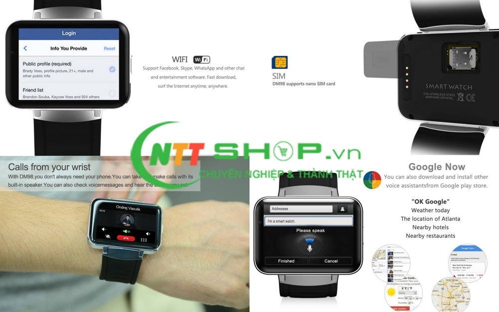 Đồng hồ thông minh DM98 - Đồng hồ thông minh [Hà Nội] | DiDong360.com